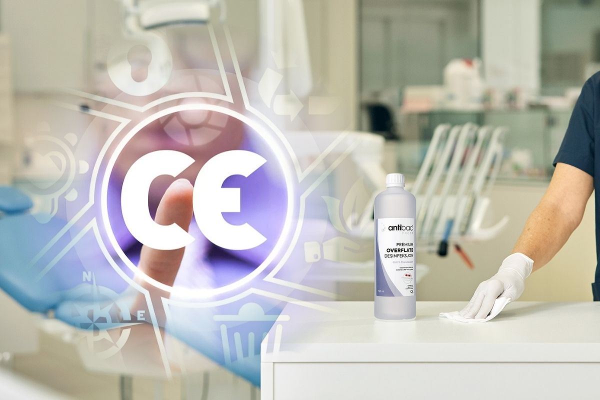 CE-merket overflatedesinfeksjon som gir en garanti for kvalitet ...