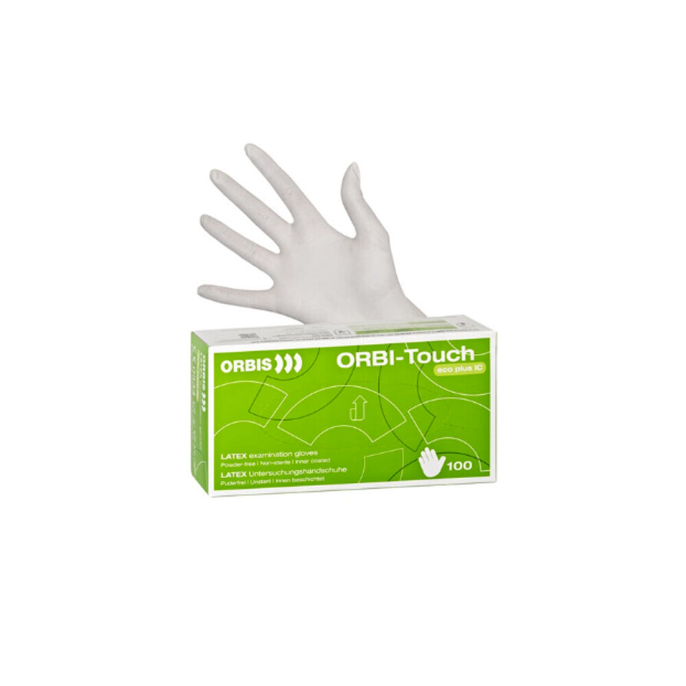 ORBIS Orbi Touch Eco Plus IC latex hanske S 1 x 100 stk — NO1