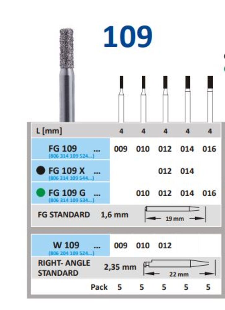 Horico diamant V 109/012 1 x 1 stk — NO1