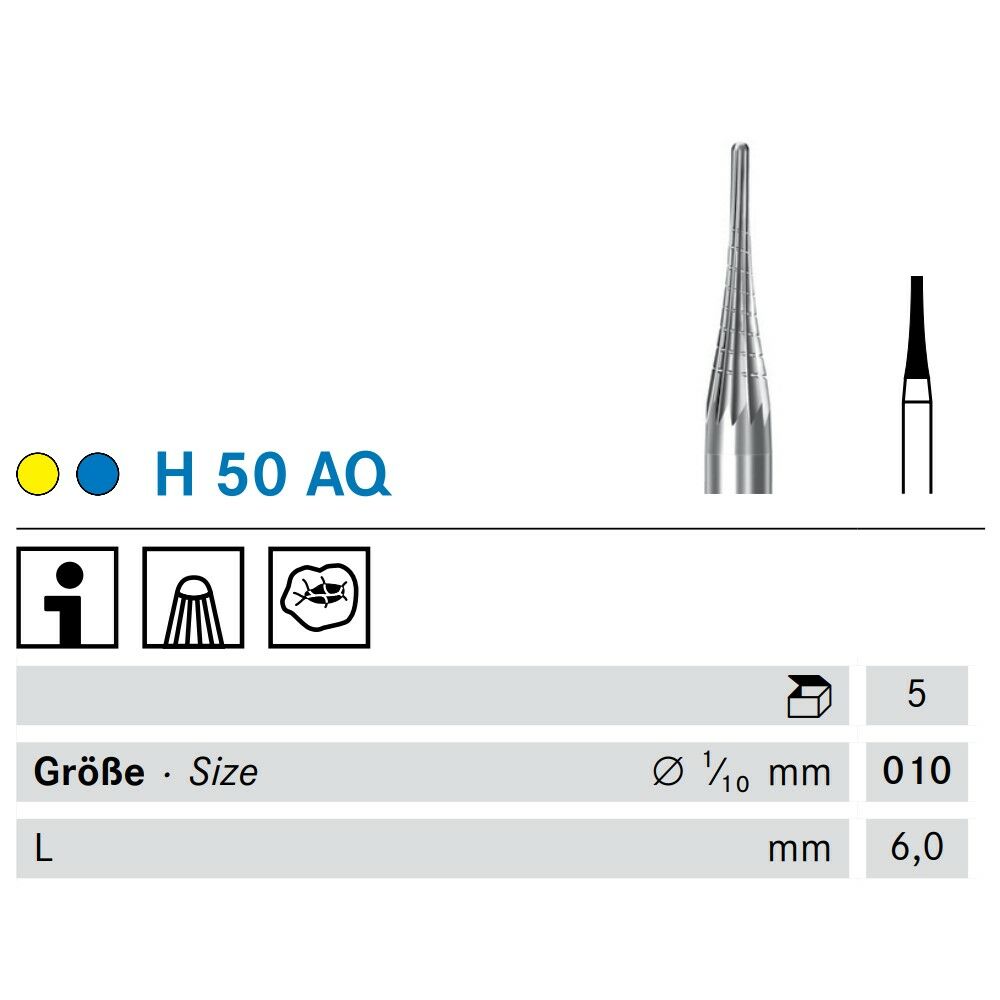 Komet H50AQ 314 010 Finishing kompositt FG 1 x 5 stk — NO1