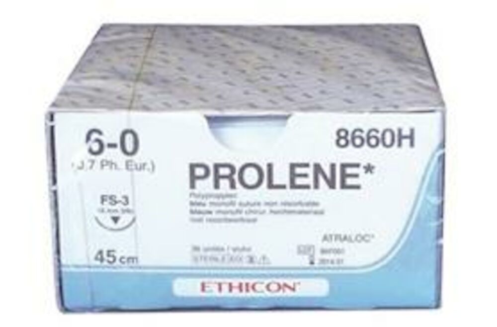 J&J 8661H Ethicon Prolene sutur FS2 5-0, 45cm ikke resorberbar 36 x 1 ...
