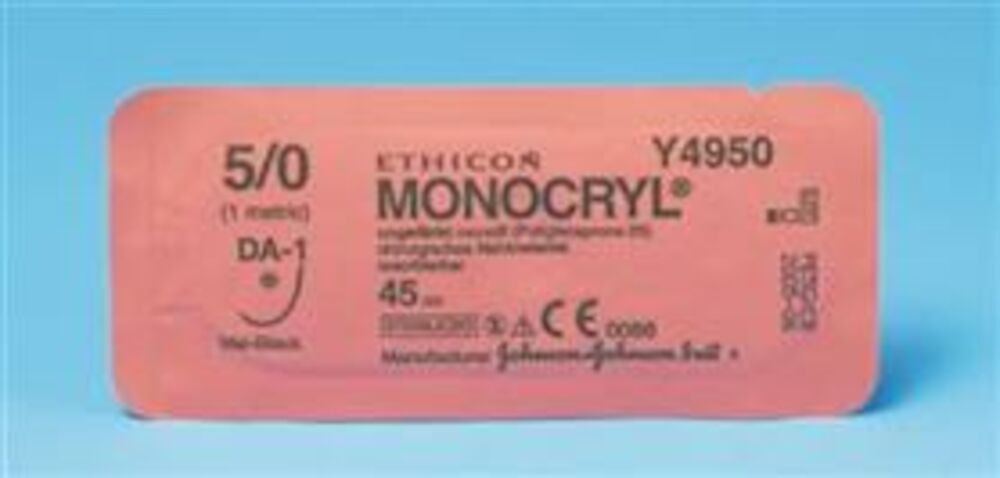 J&J Y292H Ethicon Monocryl sutur FS-2 4-0, 45cm resorberbar ufarget 36 ...