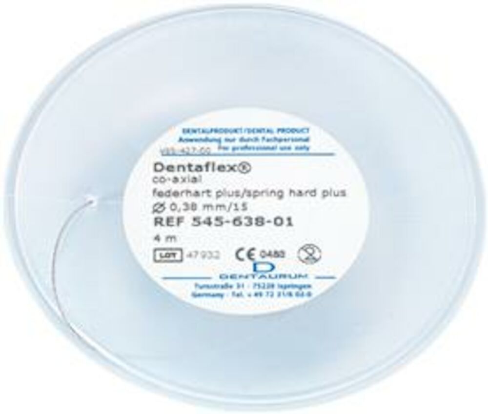 Dentaurum Dentaflex wire 6-strand co-axial 0,38 mm / 15 Super fjærhard ...