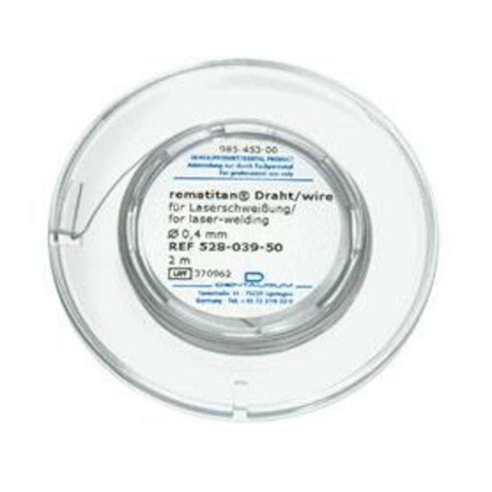 Dentaurum Rematitan wire 0,4 mm for laserlodding 1 x 2 m — NO1