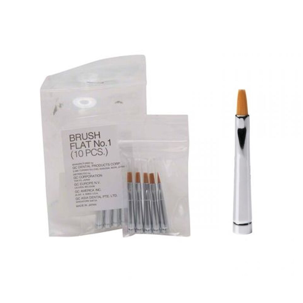 GC Gradia Brush Flat no. 1 Penselspisser 1 x 10 stk — NO1